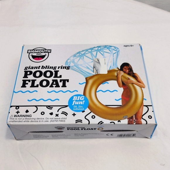 Bigmouth inc. | Other | Bigmouth Giant Bling Ring Pool Float Beach ...